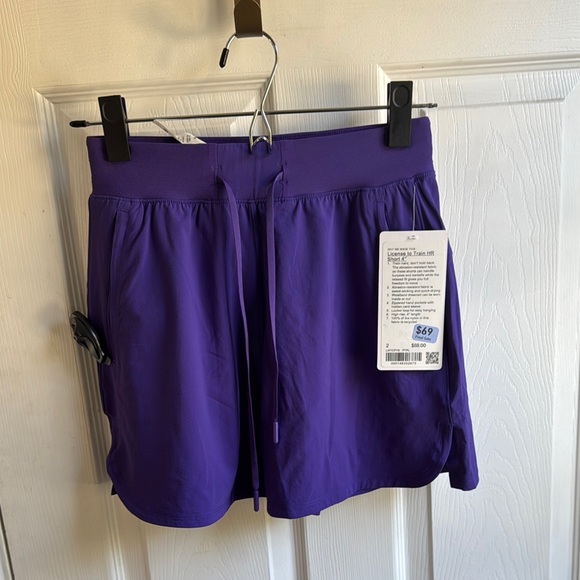 lululemon athletica | Shorts | Purple Athletic Shorts With Elastic ...